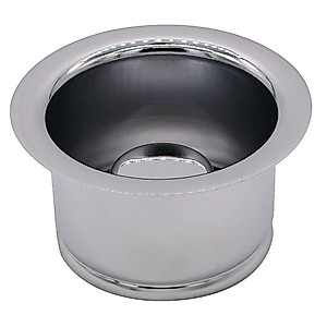 Westbrass CO2196-26 Combo Pack 3-1/2" Post Style Large Kitchen Sink Basket Strainer and Extra-Deep Collar Kitchen Sink Waste Disposal Flange with Stopper, Polished Chrome