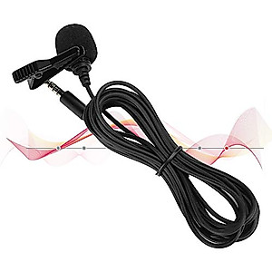 Esenlong 2PCS Mini 3. 5mm Collar Clip Microphone Prevent Noise for Mobile Phone/ PC Recording