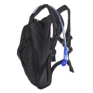 Zavothy Lightweight Hydration Backpack with 2L Water Bladder Water Backpack Hydration Pack for Cycling Running Biking Hiking Backpack Black