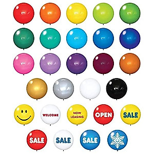DuraBalloon - Weatherproof Reusable Balloon Cluster Pole Kit - Helium Free Plastic Outdoor Balloons
