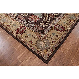 Old Hand Made Barista Floral Traditional Persian Oriental Woolen Area Rugs (9'x12')