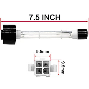 EXCELFU 6472-841 Pool & Spa Bulb Replace Clear Ray XL UV Bulb for Jacuzzi Hot Tub and Sundance Spas ClearRay Purification System, Complete Clearray Bulb Replacement Assembly with Gasket Connector