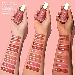 KIMUSE Soft Cream Blush Makeup, Liquid Blush for Cheeks, Weightless, Long-Wearing, Smudge Proof, Natural-Looking, Dewy Finish, Skin Tint Blush Makeup