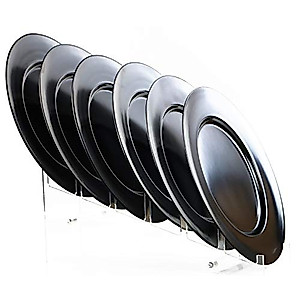Calypso Basics by Reston Lloyd Melamine Salad Plate, Set of 6, Black