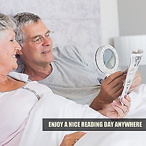 Magnifying Glass with Light, 30X Handheld Magnifying Glass, 12 LED Illuminated Lighted Magnifier for Low Vision Seniors Reading, Macular Degeneration, Soldering, Inspection, Coins, Jewelry, Exploring