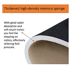 Baofu Skull Doormats Bathroom Floor Mat Rock and Roll Skeleton Lightweight Non-Slip Area Rugs Halloween Decorative Entrance Front Door Rug for Outdoor Garden Kitchen Bedroom 23.6" x15.7"