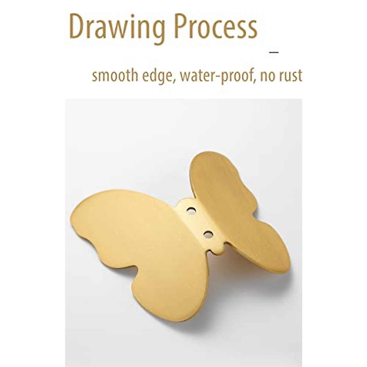 Z metnal Wall Hooks Decorative, Small Modern Gold Brass Hooks, Butterfly Bath Towel Hook, Coat Hat Hooks Robe Hooks for Entry Bedroom, Stainless Steel, Wall Mounted, 2 pcs