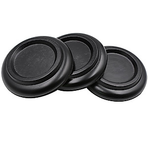 Piano Caster Cups Grand Piano Caster Cups Black Piano Leg Hardwood Cups Pads for Grand Piano (Set of 3)
