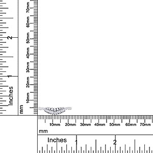 1/5 Carat Baguette & Round Cut White Natural Diamond Double Row Contour Enhancer Guard Band Ring Jewelry for Women in 14K White Gold Over Sterling Silver (0.20 Cttw, Color- I-J, Clarity- I2-I3)-8