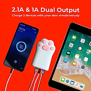 Portable Charger, Fast Charging 10000mAH Power Bank, Cutest Device for iPhone 14 13 pro X XS XR Xs Max 8 Plus, Samsung Galaxy A11 A20 A21 A51 A50 A71 A01 S22 S21 S20 Note 20 Ultra Z Fold