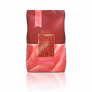 Italwax Rose - 1kg / 2.2lb - Hard wax beads for hair removal - Natural formulation ideal for all skin type - Unscented - Recommended for Bikini Area and Armpits
