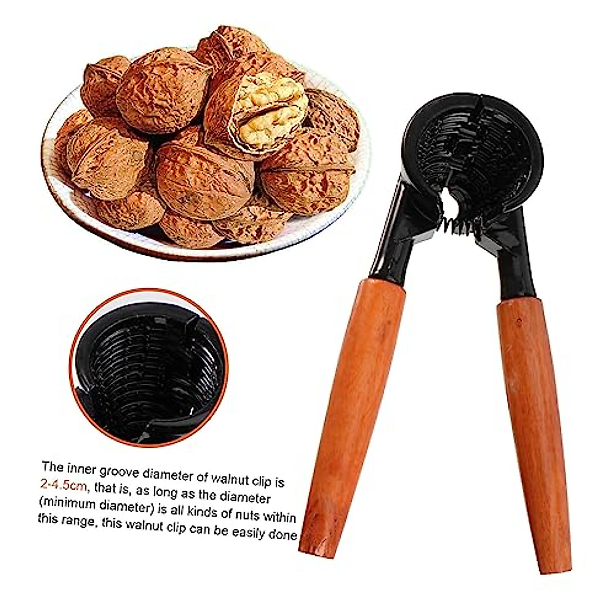 KJHBV Butter Pecan Home Tools Crab Tools Vintage Walnut Chestnut Cutter Nuts Opener Tool Walnut Sheller Walnut Opener Walnut Pliers Pecans Bottle Opener Nutcracker Bamboo Walnut Shells