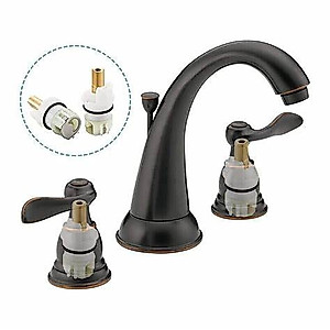 RP25513 Faucet Stem Assembly Replacement For Delta Faucet Cartridge Repair Kit,With RP4993 Seat And Spring,Fits Various two Handle Lavatory And Bathroom Faucet 2pk