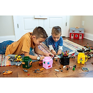 IndieBrick build-on brick cup coffee mug compatible with Lego Building Blocks GREEN