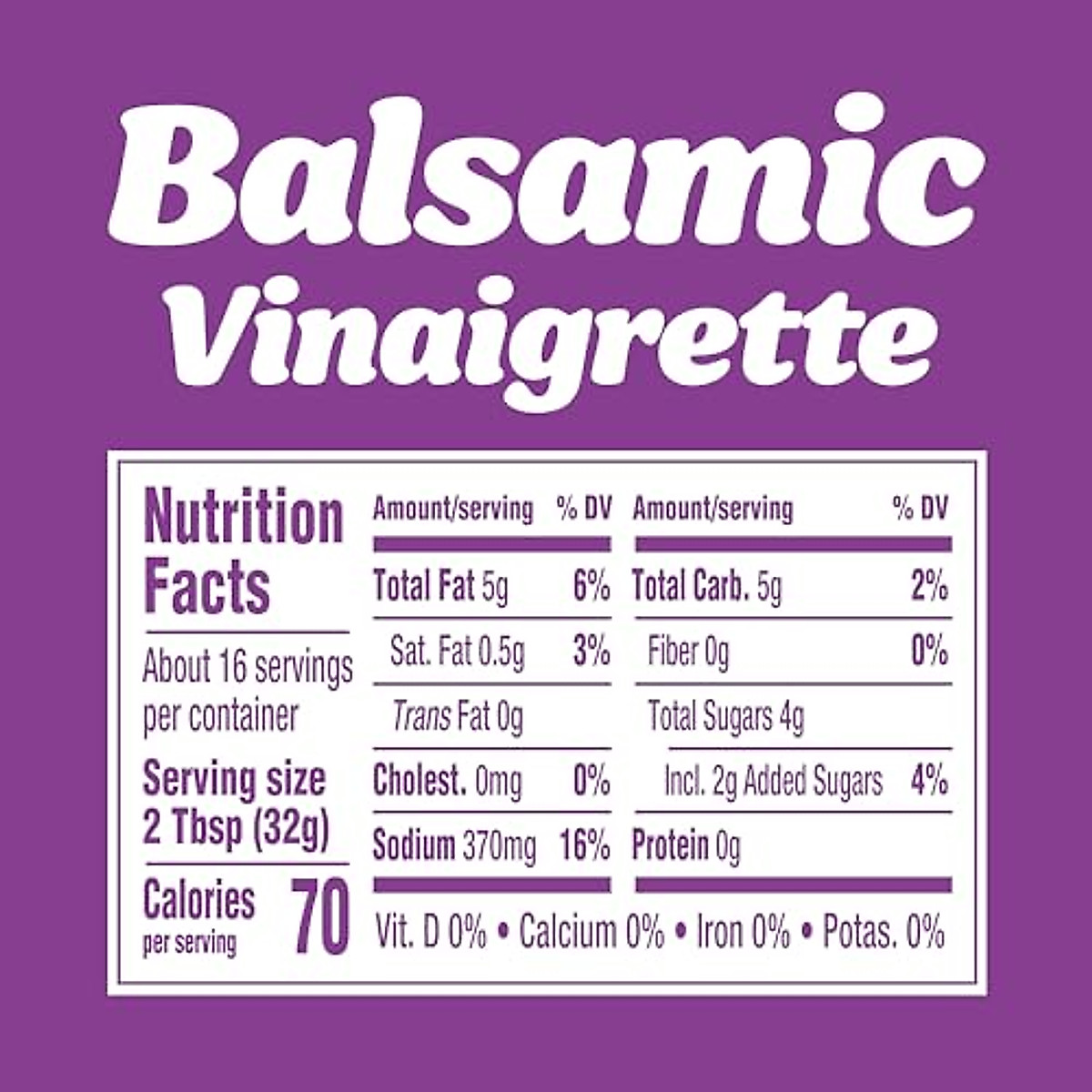 Kraft Salad Dressing, Balsamic Vinaigrette, 16 oz