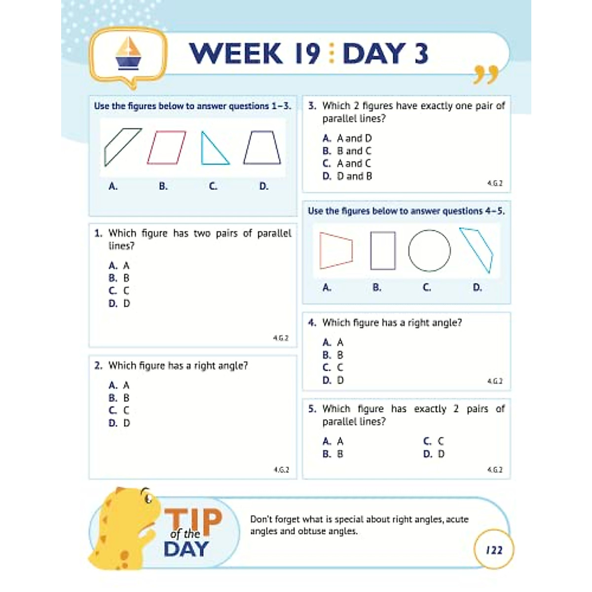 4th Grade Common Core Math: Daily Practice Workbook - Part I: Multiple Choice | 1000+ Practice Questions and Video Explanations | Argo Brothers (Next Generation Learning Standards Aligned (NGSS))