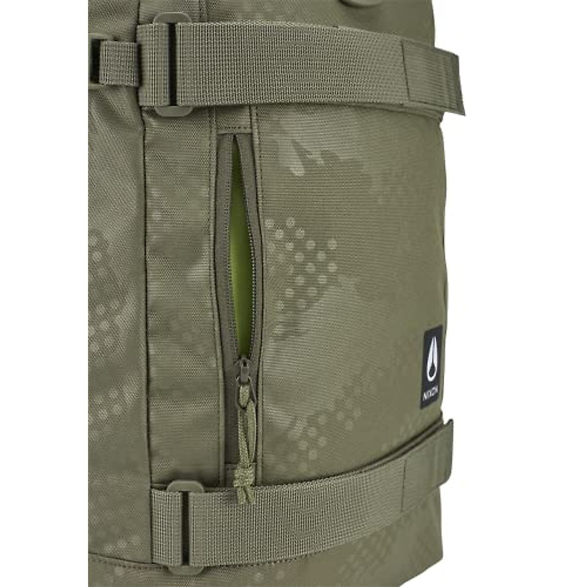 NIXON Gamma Backpack - Olive Dot Camo - Made with REPREVE® Our Ocean™ and REPREVE® recycled plastics.
