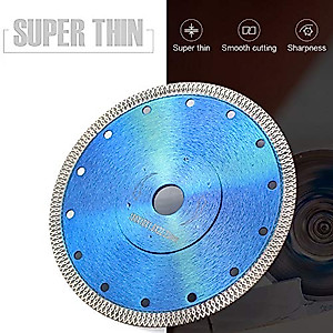 Super Thin Diamond Tile Blade Porcelain Saw Blade for Cutting Porcelain Tile Granite Marbles (7")