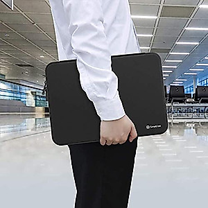 Smatree 12.9 Tablet Sleeve Hard Case for 12.9 inch New iPad Pro 2021-2018, iPad Pro 12.9 4th Gen 2020 with Smart Keyboard Folio and Magic Keyboard, Surface Pro 7 12.3inch Sleeve Bag, Black