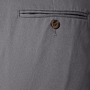 Amazon Essentials Men's Slim-Fit Wrinkle-Resistant Flat-Front Chino Pant, Charcoal, 34W x 30L