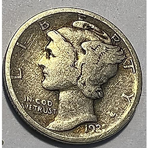 1921 D Silver Mercury ((RARE KEY DATE)) Dime Good-Very Good