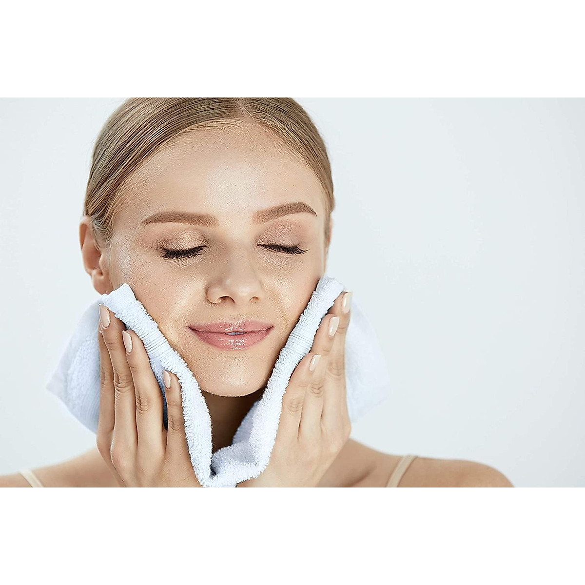 Bulk Spa White Washcloths – 96 Pack – Size 12” x 12” – Thick Loop Pile Washcloth – Absorbent and Soft 100% Ring-Spun Cotton Wash Cloth – Lint Free Face Towel – Wash Cloths Perfect for Bathroom