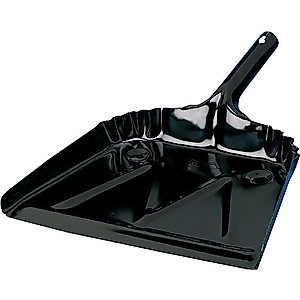 Impact 4216 Black Metal Dust Pan, 16" Width x 15-1/2" Height