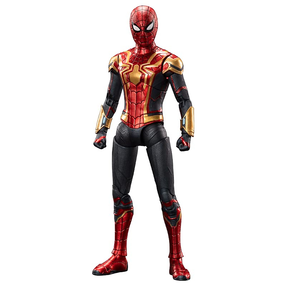 4KIDS.HOME ZDTOYS 10th Anniversary 7 Inch No Way Home Spiderman Collectible Action Figure Exquisite Painting 20 Joints Movable Iron Spiderman Toy (1/10 Scale) (Gold Red)