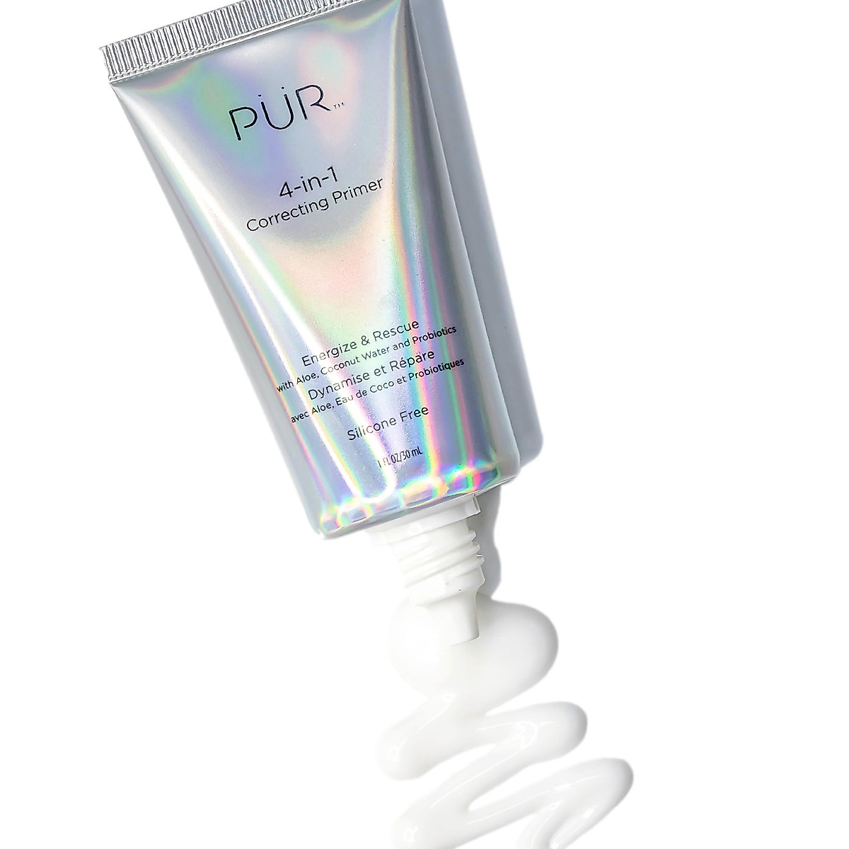 PÜR MINERALS 4-in-1 Correcting Primer, Pore Reducer, Makeup Primer, Redness Reducer, Cruelty-Free, Lightweight Formula, Vegan Friendly - Energize & Rescue