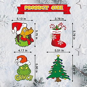 Grinch Party Decoration Merry Christmas Grinch Hanging Swirl Ceiling Decor Grinchmas Birthday Party Supplies 44 Pcs