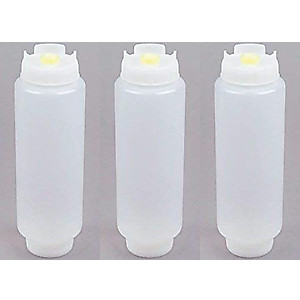 Fifo Sauce Squeeze Bottle Colour: White. Capacity: 591ml (20oz) — Pack of 3