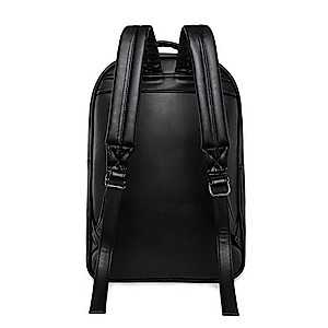 3D Animal Saber-toothed Tiger Backpack, Studded PU Leather Cool Laptop Backpack College Bookbag, Gold, Black