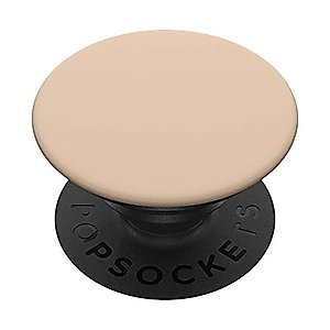 Simple Chic Solid Color Pastel Neutral Warm Cream Beige PopSockets PopGrip: Swappable Grip for Phones & Tablets