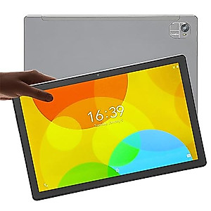 Luqeeg 2 in 1 Tablet, US Plug 100‑240V HD Tablet 4G LTE Octa Core CPU 12GB 256GB Memory, Mouse (US Plug)