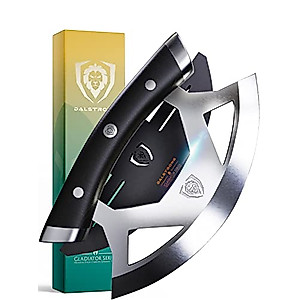 Dalstrong Ulu Knife - 7 inch - Rocking, Mincing, Slicing Meat & Herb Knife - Gladiator Series Elite - High-Carbon 5CR15MOV Steel - Razor Sharp Kitchen Knife - G10 Handle - w/Sheath