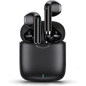 wzson Wireless Earbuds，Bluetooth 5.0 Noise Cancelling Earbuds，Bluetooth Headphones 3D HiFi Stereo Bass,IPX5 Waterproof Sports Touch Control with USB-C Fast Charge Mini Charging Case for Android iOS