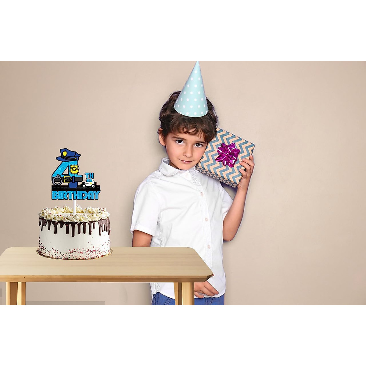 Robot Cake Topper for Boys Girls Robot Birthday Theme Party Supplies Glitter Machine Robot Party Cake Decorations Glitter Space Alien cake Decorations