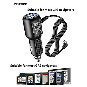 Dash Cam Charger Cable ，Garmin Charging Cable，Garmin Power Cable， for Garmin Dash Cam, Garmin GPS, MP3 Player，Garmin GPS Navigator, for 12V-24V Car and Truck Car Power Adapter Cable