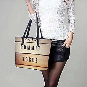 Womens Handbag Wooden Leather Tote Bag Top Handle Satchel Bags For Lady