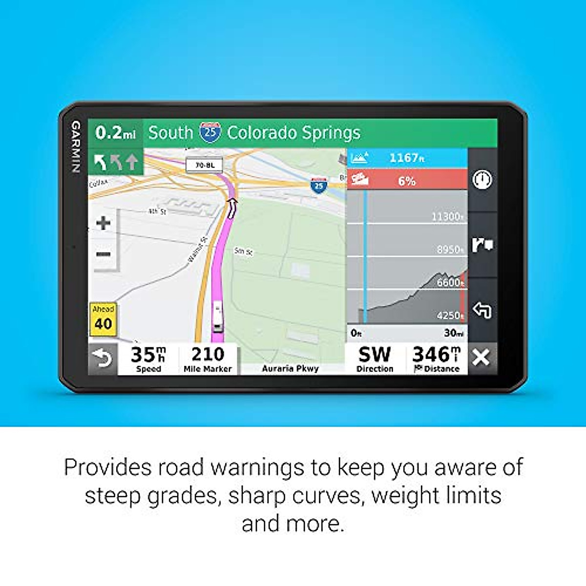 Garmin RV 890, GPS Navigator for RVs with Edge-to-Edge 8” Display, Preloaded Campgrounds, Custom Routing and More