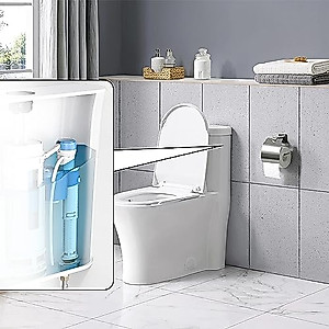 Kedoo Toilet Water Tank Accessories, Toilet Fill Valve Replacement Kit, Adjustable Water Valve Water Inlet Valve, Household Toilet Flush Toilet Dispenser (White)