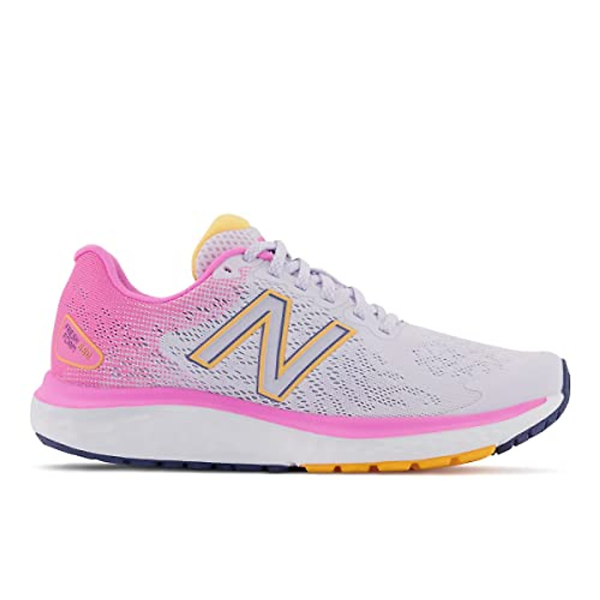 New Balance Women's Fresh Foam 680 V7 Running Shoe, Libra/Vibrant Pink/Night Sky, 8 Wide