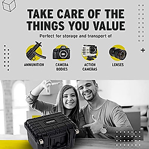 Knox Gear Koah Weatherproof Hard Case with Customizable Foam (10 x 9 x 7 Inch)