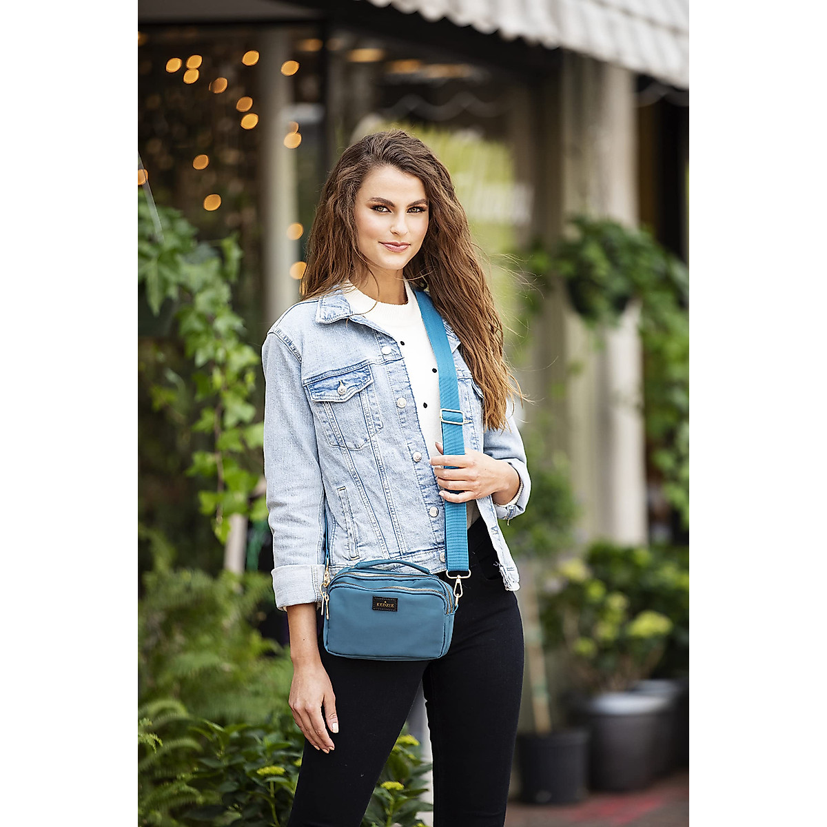 KEDZIE Coast to Coast Crossbody Bag for Women Shoulder Purse Messenger Wallet Lightweight Bag - Teal