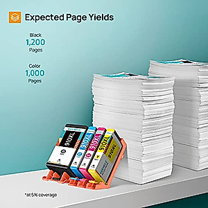 910XL Ink Cartridges (4 Pack) | Compatible with OfficeJet Pro 8020 8025 8035 8028 Series, OfficeJet 8022 Series, Replacement for HP 910XL 910 910 XL Ink cartridges
