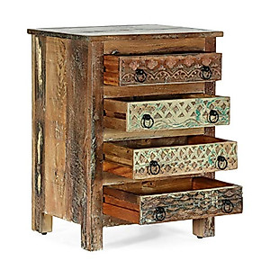 Christopher Knight Home Conwell 4 Drawer Chest, Antique White, 22.50 x 18.00x 30.50 inches