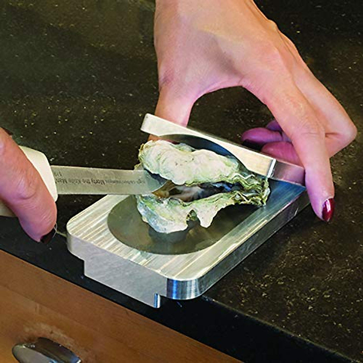 J&J Products The EZ-OYSTER Opener Shucking Tool & Oyster Opening Knife Gift Set