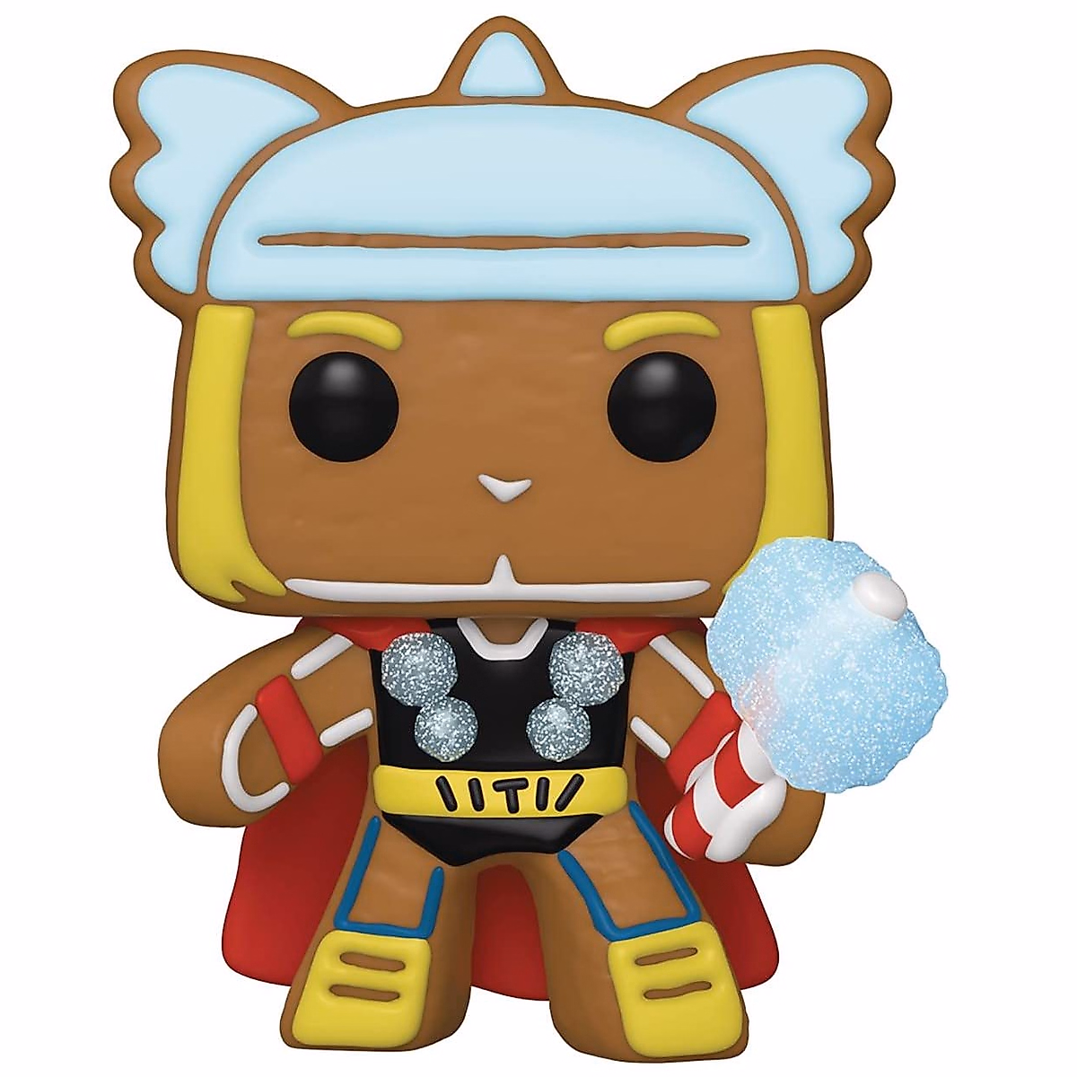 Funko POP Marvel: Holiday - Gingerbread Thor Pop! Vinyl Figure (Bundled with Compatible Pop Box Protector Case), Multicolored, 3.75 inches