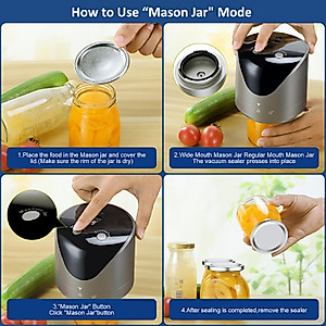 Electric Mason Jar Vacuum Sealer Kit (Gray)