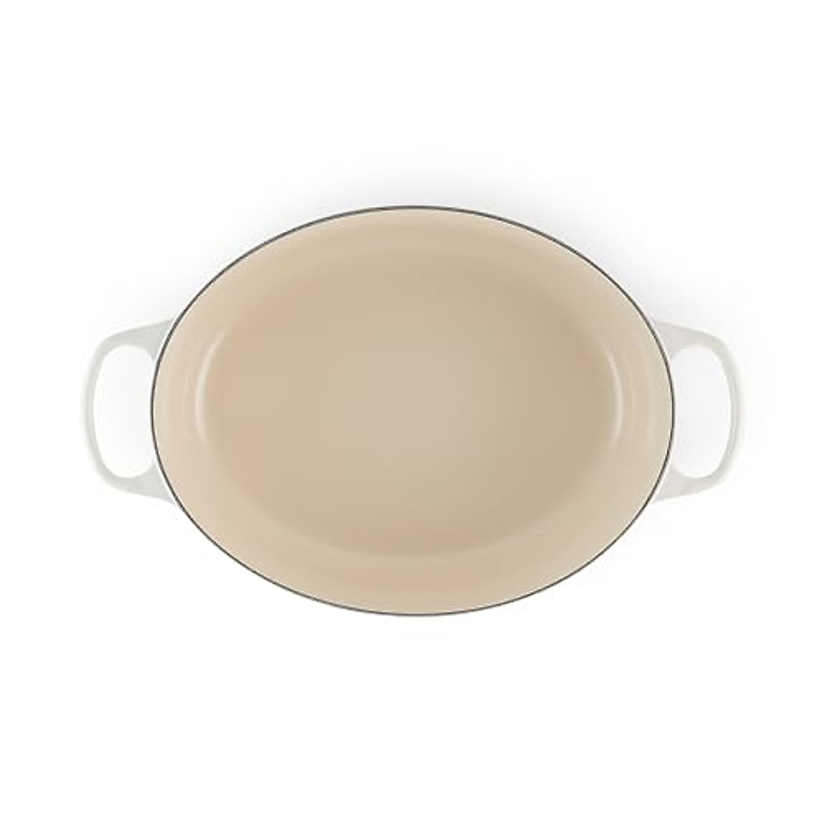 Le Creuset Enameled Cast Iron Signature Oval Dutch Oven, 9.5 qt., Meringue